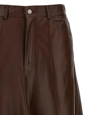 HAIKURE Mid Serenity Leather Skirt - Black