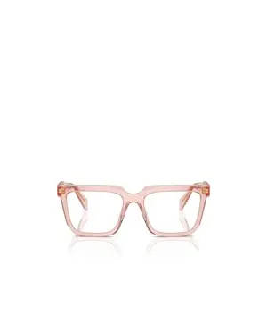 Prada Prada Eyewear Rectangular Frame Glasses Pink