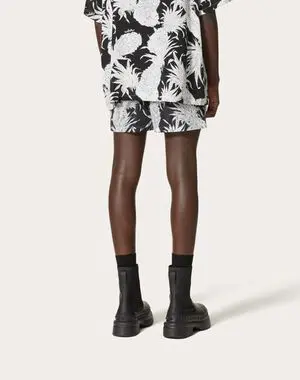Valentino Garavani Pineapple Print Swim Shorts - White
