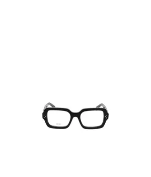 Celine Rectangular Flat Mirror Eyeglasses - Black