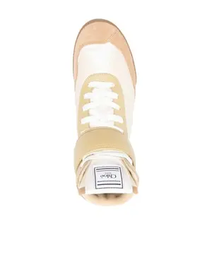 Chloé High Top Sneakers With Front Strap - Nude