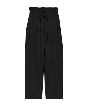 Vanessa Bruno Elasticated Waist Tie-closure Trousers - Black
