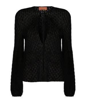 Missoni Keyhole-neck Textured Blouse