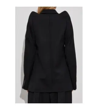 Vetements Padded Shoulder Double-breasted Jacket