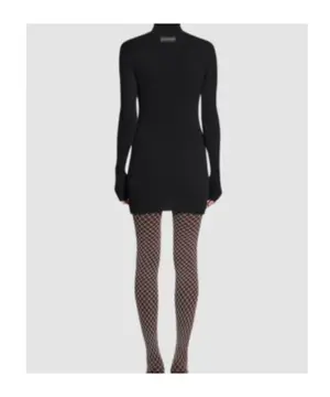 Balenciaga Ribbed Turtleneck Sweater With Logo Patch
