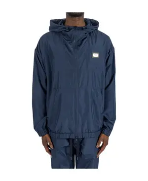 Dolce & Gabbana Logo Plaque Hooded Jacket