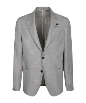 LARDINI Roma Single-breasted Blazer - Gray