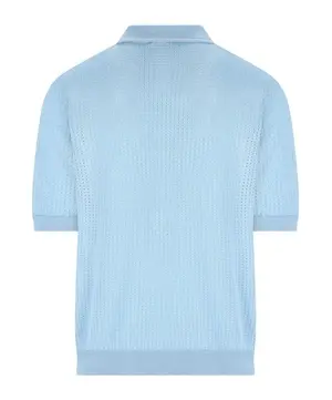 Tagliatore Short-sleeved Polo Shirt - Blue