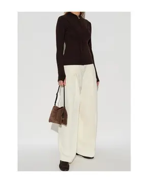 Victoria Beckham Zip-up Knitted Hoodie