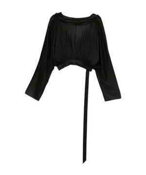 Rick Owens Long-sleeve Hoodie With Pleated Details
