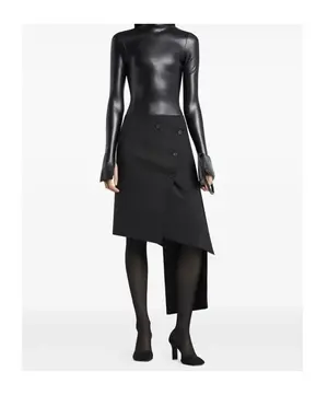 COURREGES Asymmetrical Midi Skirt