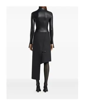 COURREGES Asymmetrical Midi Skirt