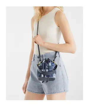 Fendi Mon Tresor Ff Embroidered Bucket Bag