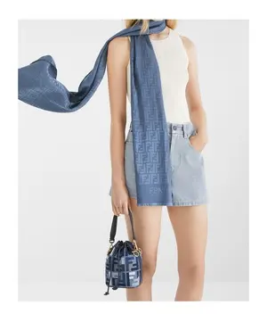 Fendi Mon Tresor Ff Embroidered Bucket Bag