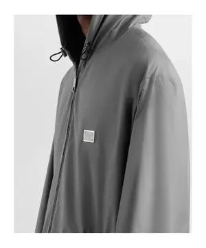 Dolce & Gabbana Zip-up Hooded Sports Jacket With Logo Plaque