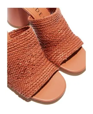 Casadei Hanoi Woven Block Heel Mules