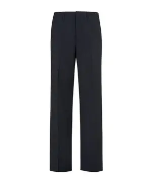 Fendi Tailored Straight-leg Trousers - Dark Blue
