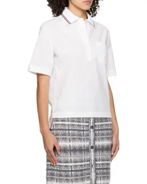 Thom Browne Rwb Stripe Polo Shirt