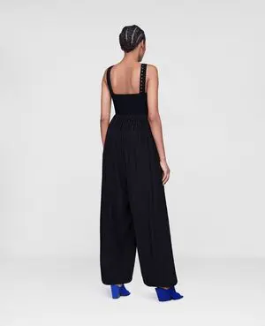 Stella McCartney Sleeveless Mesh Panel Jumpsuit With Harem Pants