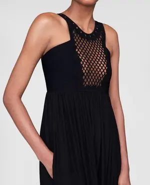 Stella McCartney Sleeveless Mesh Panel Jumpsuit With Harem Pants