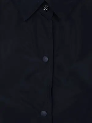 Aspesi Shirt Jacket With Lapel And Button Closure - Black