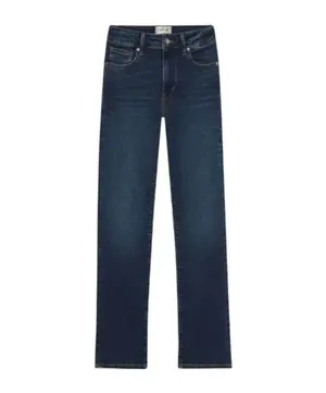 FRAME Whiskering Effect High Waist Full Length Jeans