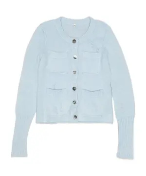 R13 Crew Neck Cardigan