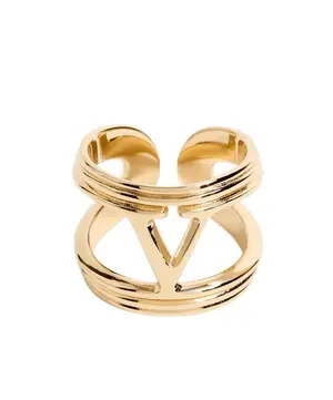 Valentino Garavani V" Logo Cut-out Ring