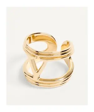 Valentino Garavani V" Logo Cut-out Ring