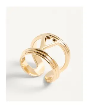 Valentino Garavani V" Logo Cut-out Ring