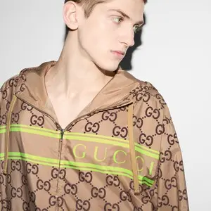 Gucci Monogrammed Zip-up Jacket - Nude