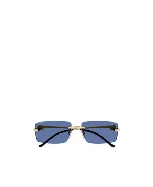 Cartier Rimless Rectangular Frame Sunglasses