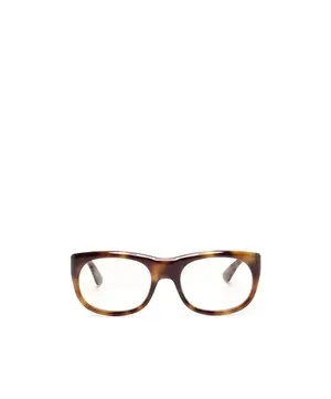 Saint Laurent Rectangular Eyeglasses - Brown