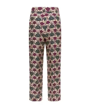 Max Mara All-over Printed Drawstring Trousers - Nude