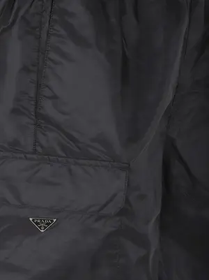 Prada Re-nylon Cargo Swim Trunks - Black