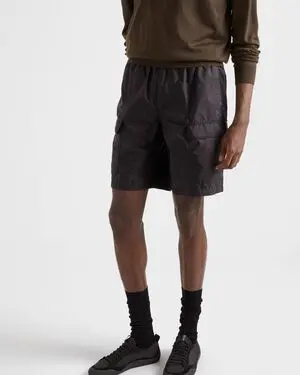 Prada Re-nylon Cargo Swim Trunks - Black
