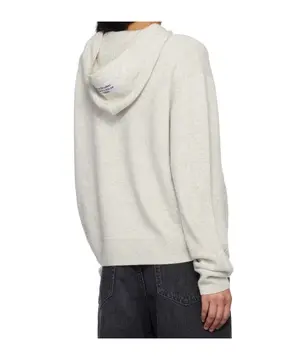 Acne Studios Logo Hoodie - Light Gray Mixed Colors