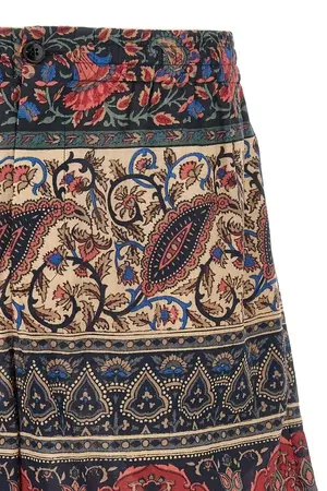 Valentino Garavani Paisley Print Cotton Bermuda Shorts