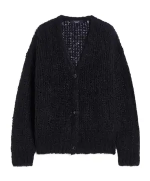 Max Mara Textured V-neck Cardigan