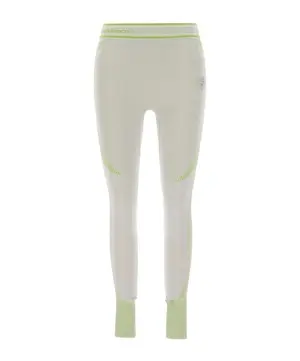 Casablanca Ribbed Performance Leggings - Light Grey