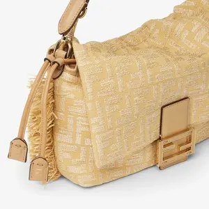 Fendi Mamma Baguette Medium Shoulder Bag - Light Brown