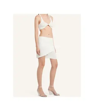 COURREGES Twist-detail Asymmetrical Tank Top