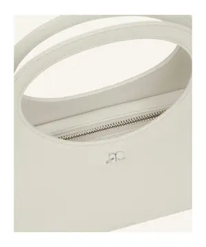 COURREGES Courrèges Holy Day Top Handle Bag With Buckle Details - Hemp