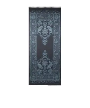 Etro Cotton-blend Jacquard Scarf - Blue