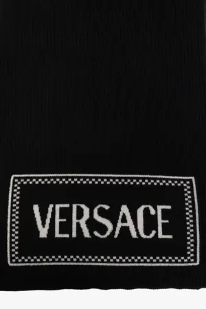 Versace Logo-embroidered Scarf