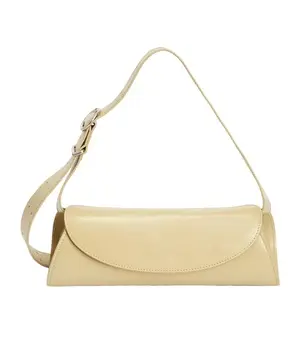 JIL SANDER Jil Sander Cannolo Logo Stamped Small Shoulder Bag