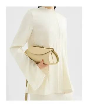 JIL SANDER Small Cannolo Shoulder Bag - Almond