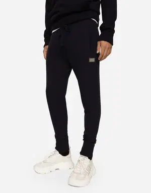 Dolce & Gabbana Dolce Gabbana Knitted Jogging Pants - Black