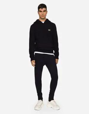Dolce & Gabbana Dolce Gabbana Knitted Jogging Pants - Black