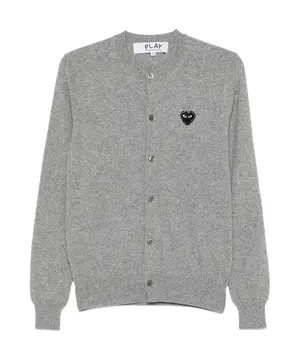 Play Comme Des Garcon Crew Neck Cardigans For Men